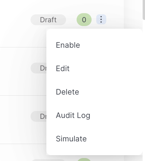 Modificar una regla de fraude
